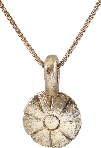 ROMAN WHEEL OF FORTUNE AMULET NECKLACE, 5TH-8TH CENTURY AD – Fagan Arms