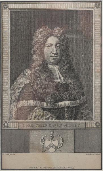 ORIGINAL ENGLISH LITHOGRAPH, LORD CHIEF BARON GILBERT – Fagan Arms