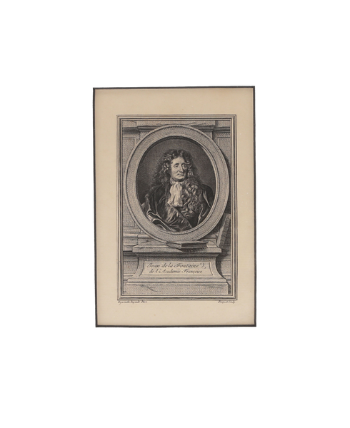 ORIGINAL ENGLISH LITHOGRAPH 1726 JEAN DE LA FONTAINE – Fagan Arms