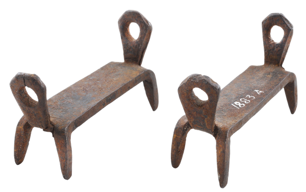PAIR 18TH CENTURY COLONIAL AMERICAN CRAMPONS (ICE CREEPERS) – Fagan Arms