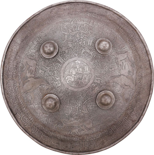 18th CENTURY INDOPERSIAN IRON SHIELD | Faganarms