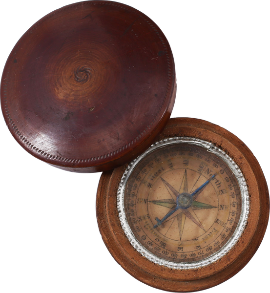 COLONIAL AMERICAN POCKET COMPASS, REVOLUTIONARY WAR PERIOD – Fagan Arms