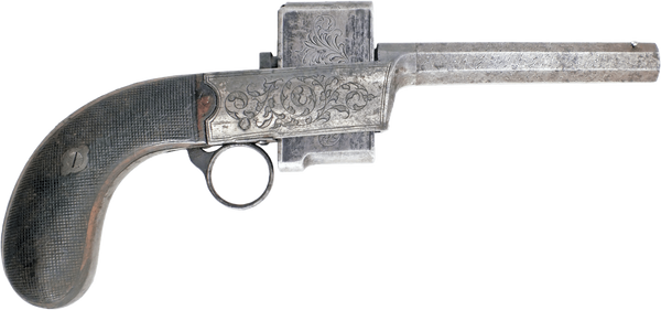 A RARE COLLEYE HARMONICA PISTOL C.1860 – Fagan Arms